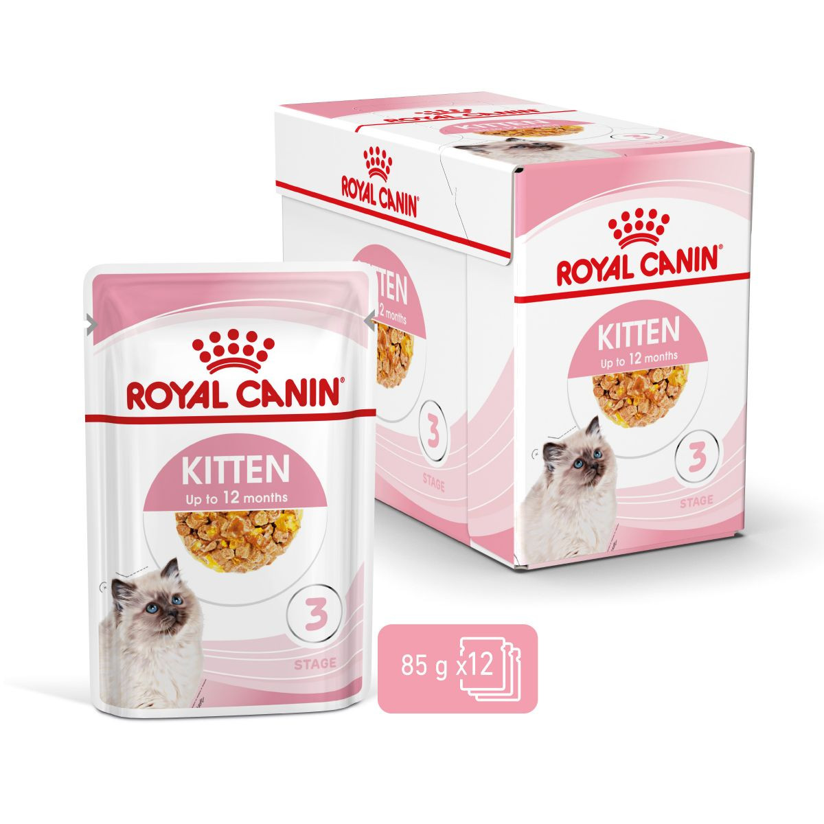 Royal Canin Kitten cibo umido in gelatina per gattino (85 g)