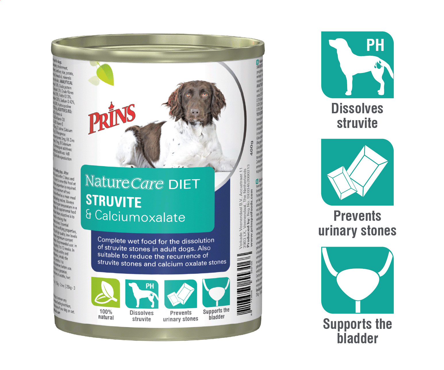 Prins NatureCare Diet Struvite & Ossalato di calcio per cane